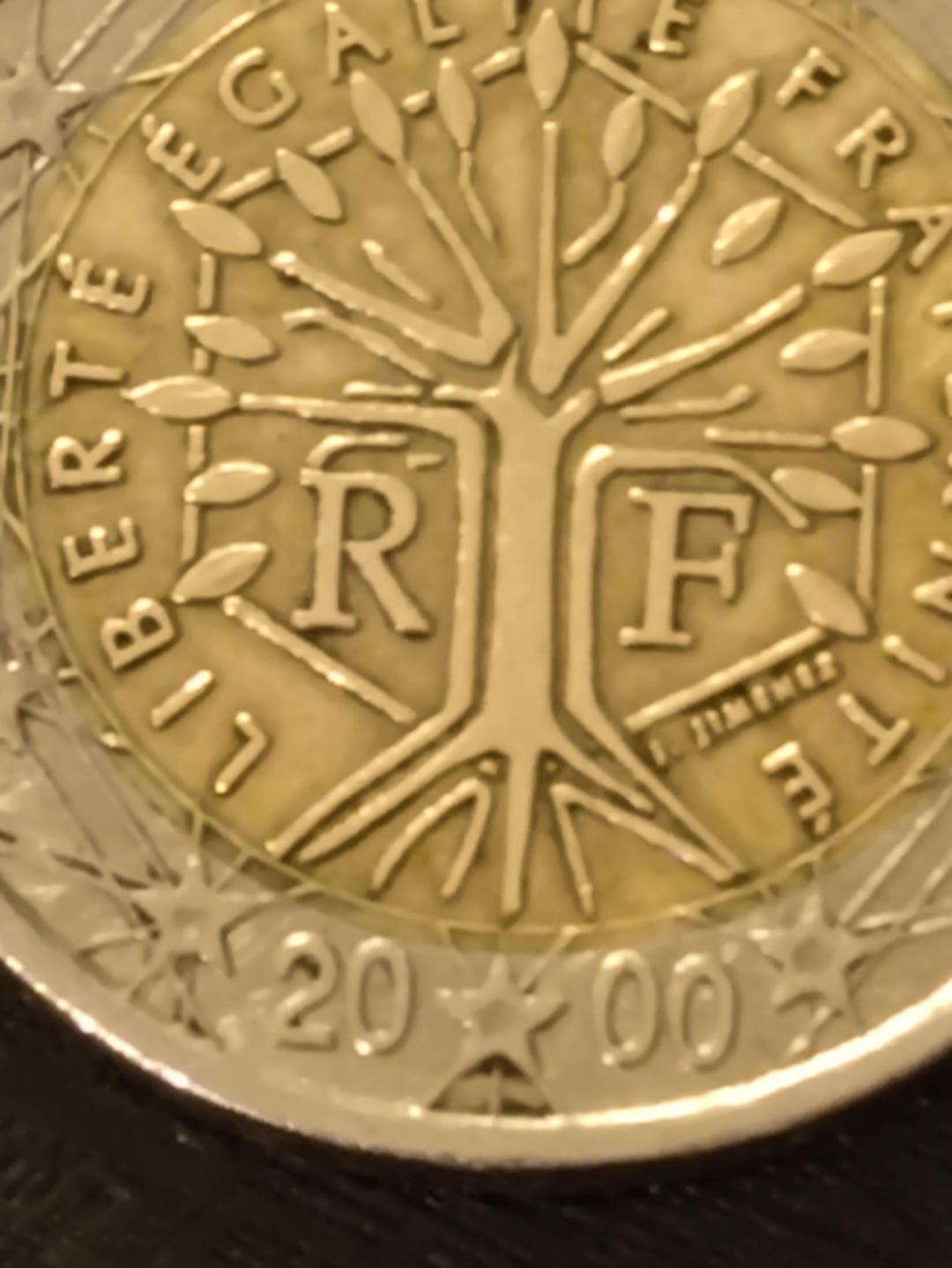 2 EURO COIN RF France 2000 - Etsy