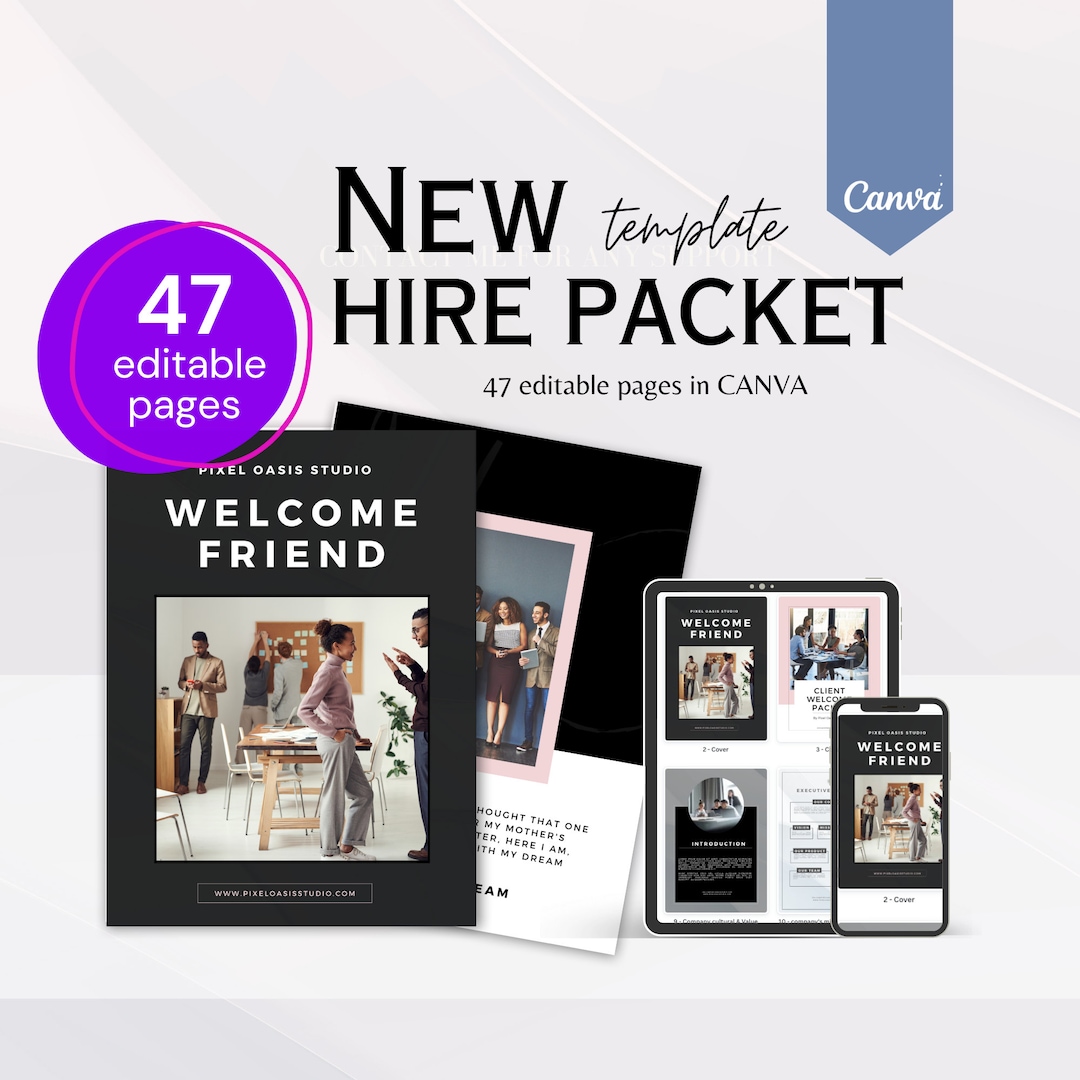 New Hire Packet New Hire Checklist New Hire Booklet - Etsy UK