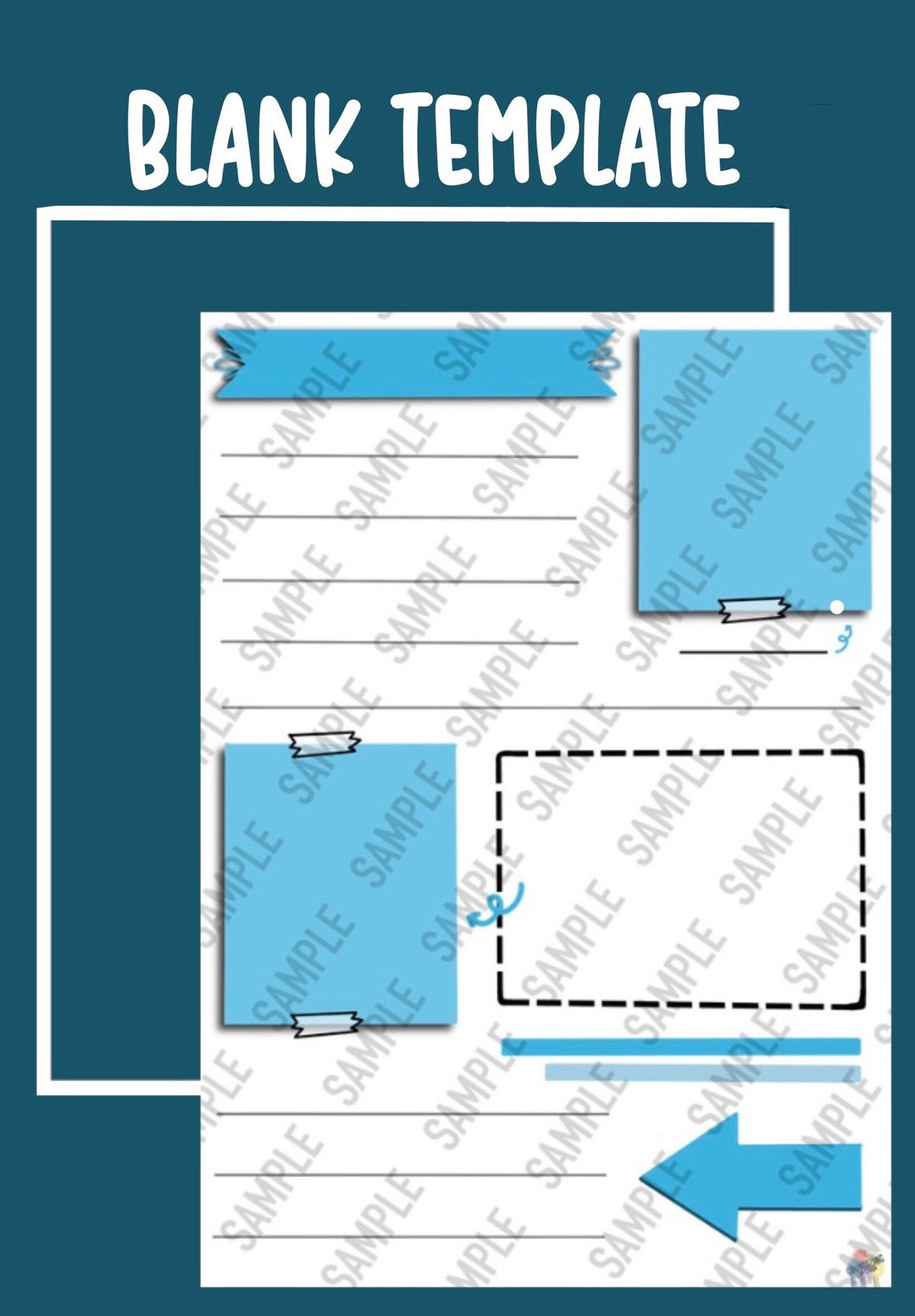 NCE Study Review | Handwritten Notes | Blank Note Blue Template Only ...