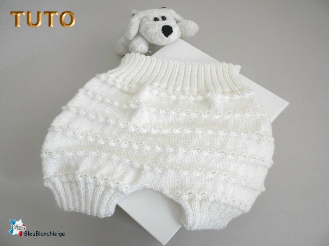 Baby Knitting Pattern - Tu-400 - PDF 6 Sizes - Bloomer Pants Tutorial ...