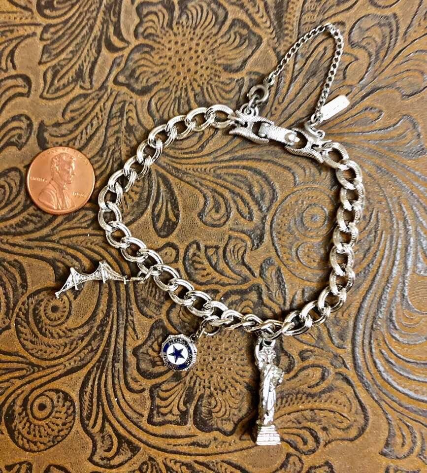 Vintage MONET Charm Bracelet 096 | Etsy