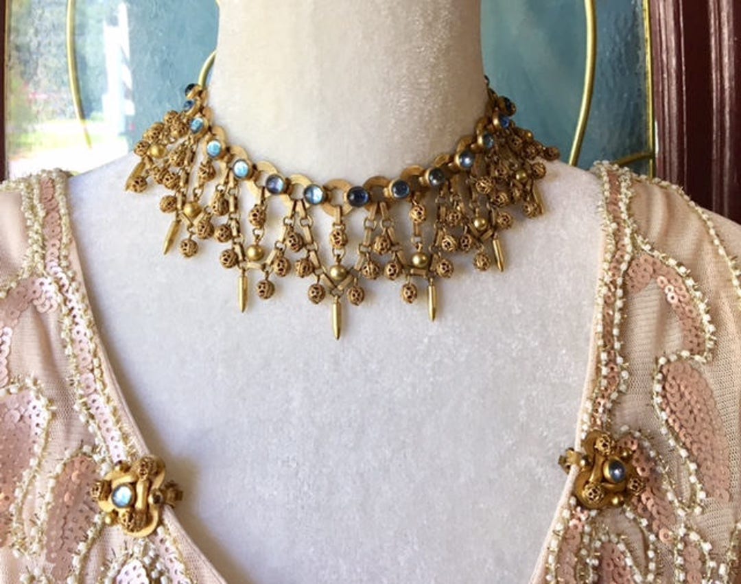 Vintage Hobe' Jewelry Set With Blue Stones 725 - Etsy