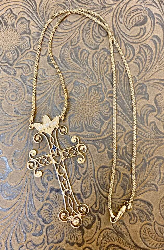 Vintage Sarah Coventry Limited Edition Cross Necklace SAR23 - Etsy