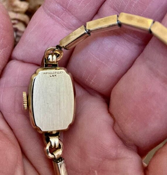 Vintage Lady Elgin 14K Gold Filled Watch … - Gem