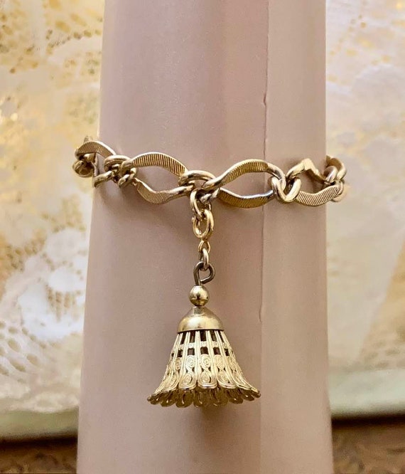 Vintage Monet Bell Charm Bracelet … - Gem