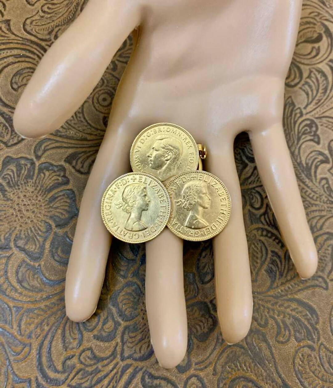 Vintage Elizabeth II Regina and King George VI Brooch/scarf Pin QE29 - Etsy