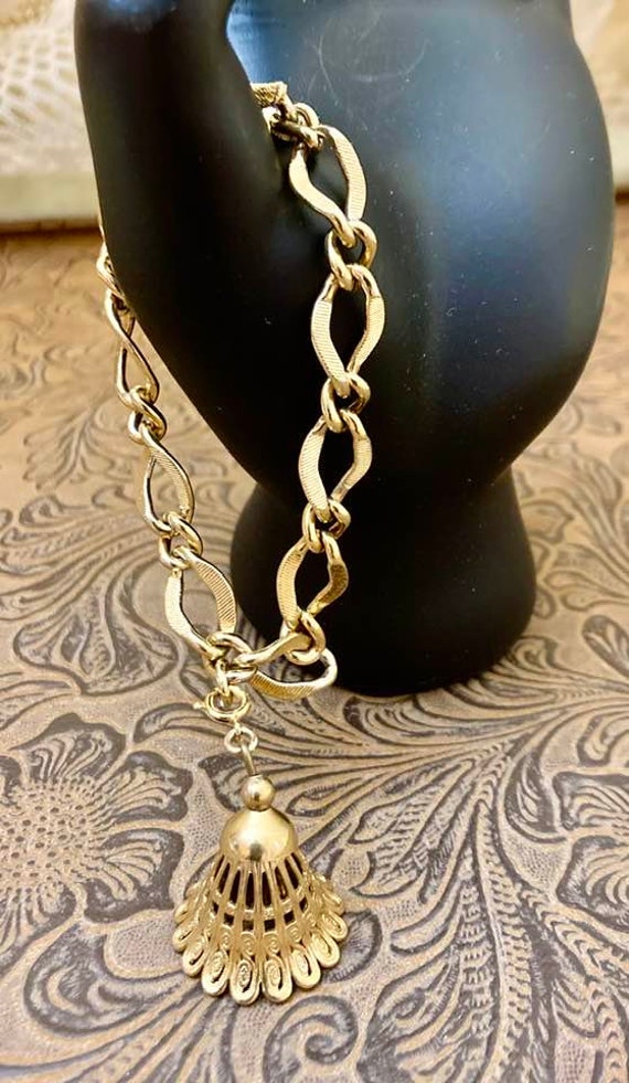 Vintage Monet Bell Charm Bracelet … - Gem