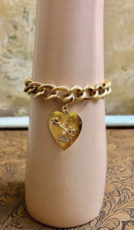 monet vintage charm bracelet - Gem