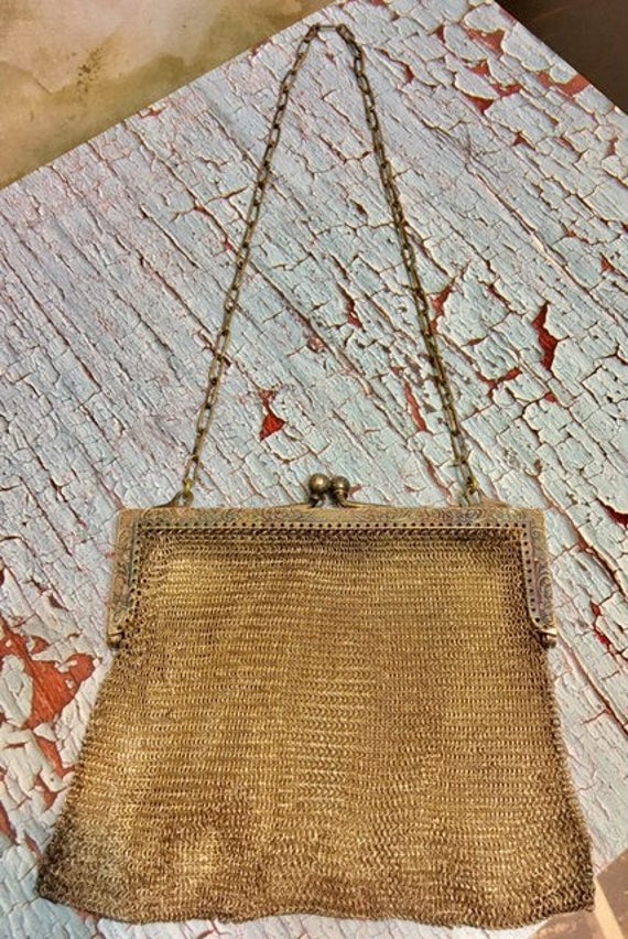 Vintage Historical Mesh Purse Ba002 - Gem