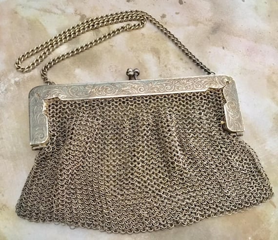 Vintage Historical Mesh Purse Ba004 - Gem
