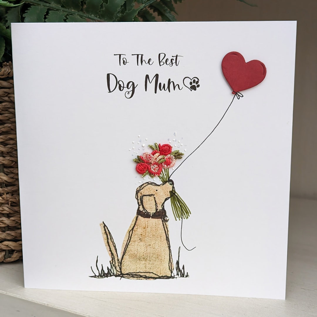 Dog Mum Birthday Card Wife Birthday Card Daughter Birthday, Labrador ...