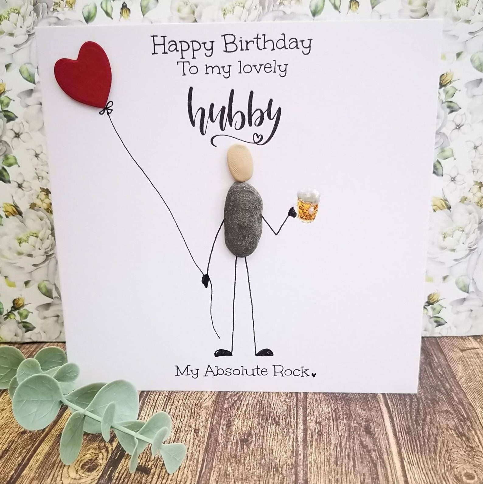 Luxury Pebble Birthday Card Husband Birthday Card Luxury - Etsy UK