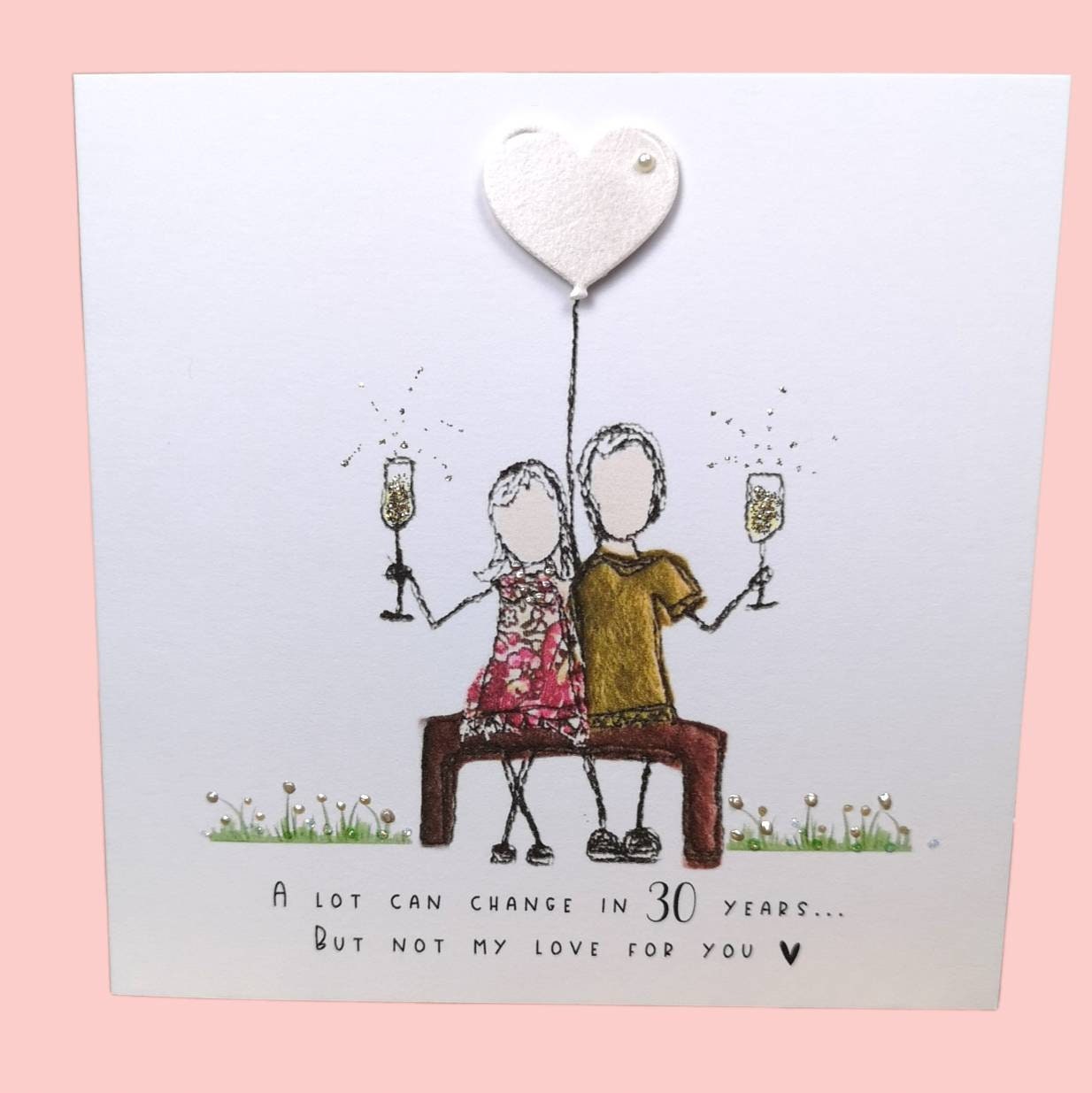 30th Wedding Anniversary Card Husband 30th Anniversary Card - Etsy UK