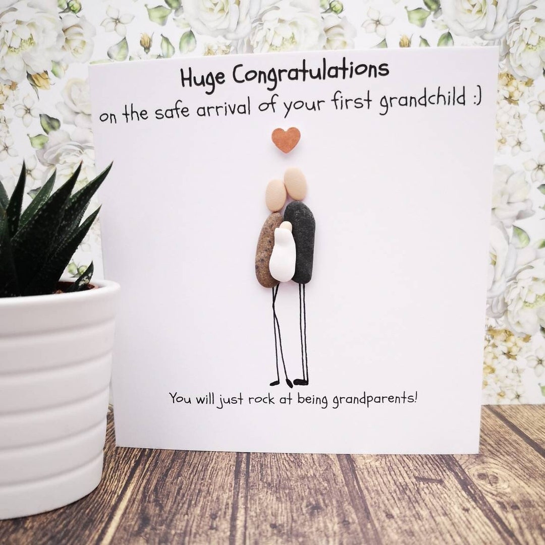 First Grandchild Card Congratulations Grandparents New - Etsy UK