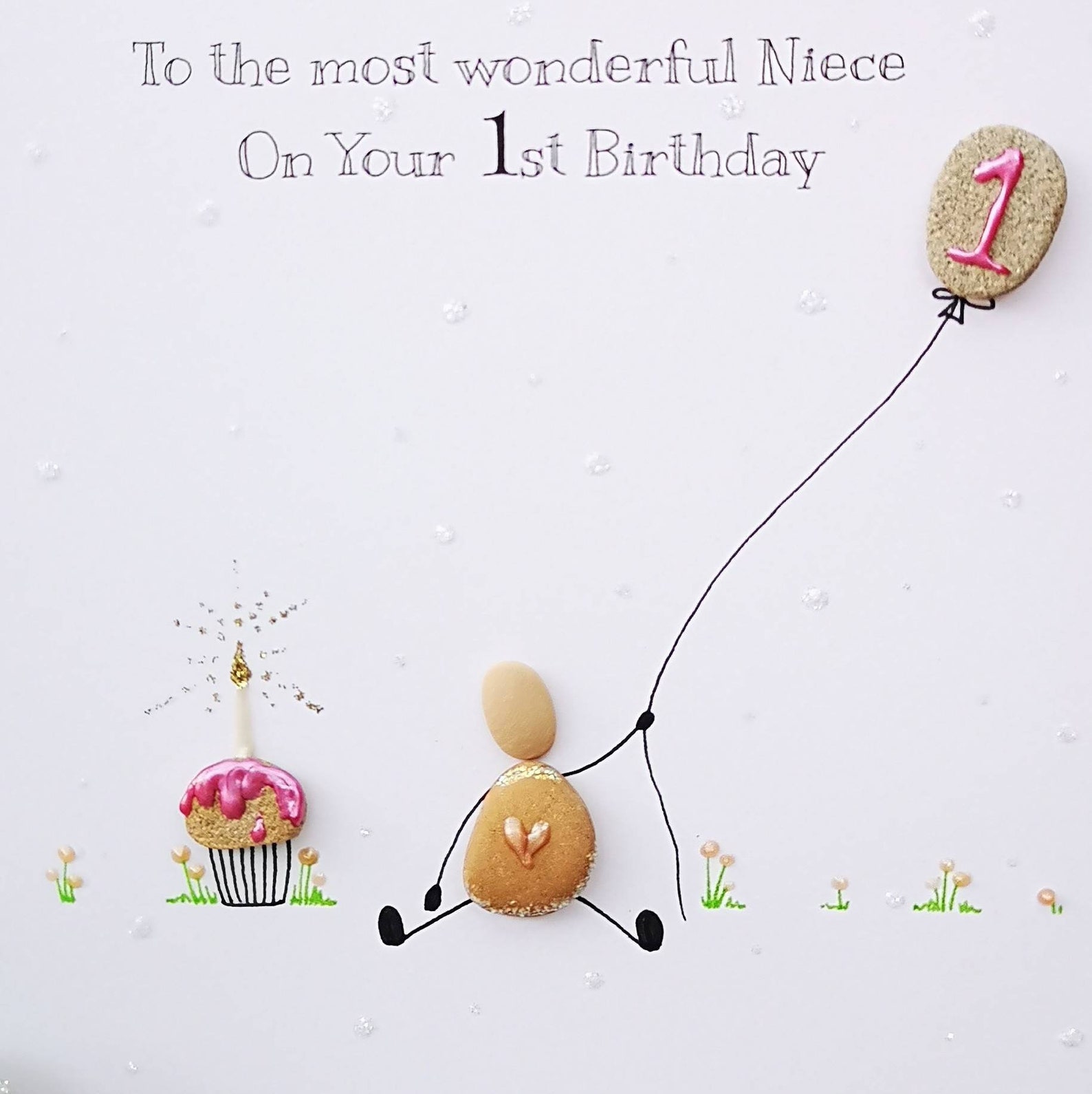 Luxury 1st Birthday Card Granddaughter Niece Daughter 1st | Etsy UK