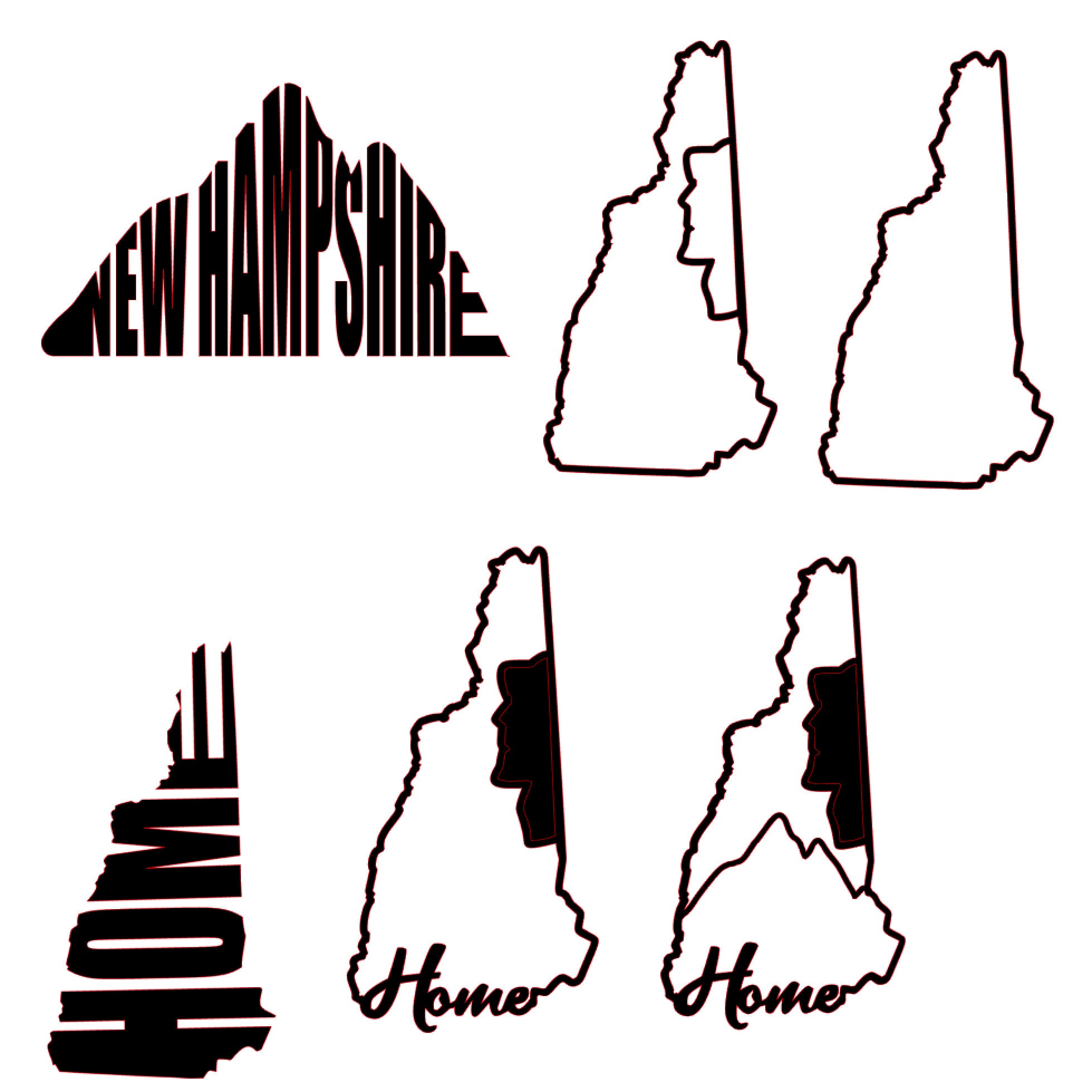 New Hampshire SVG Bundle - Etsy