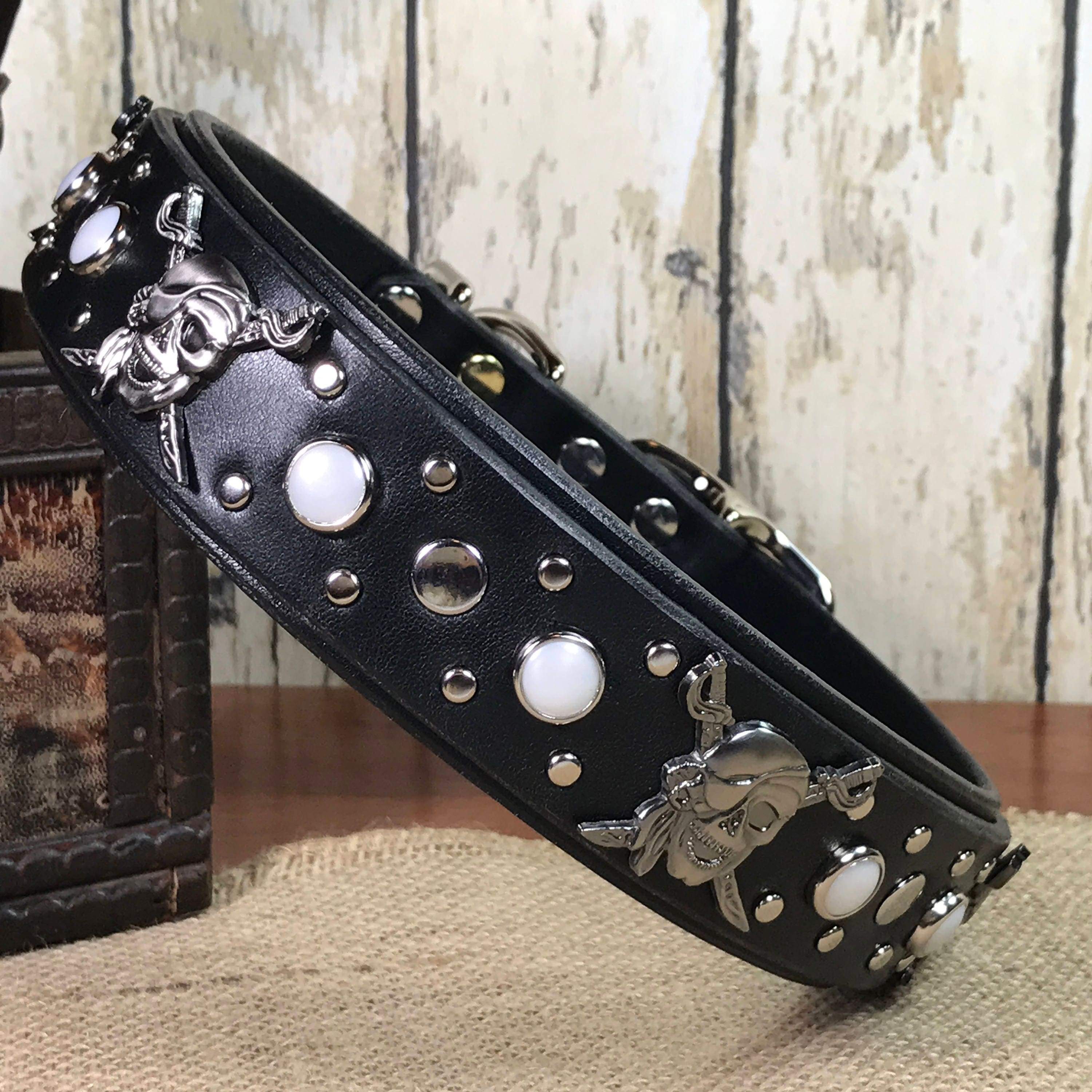 The Calypso Custom Leather Dog Collar Pirate - Etsy