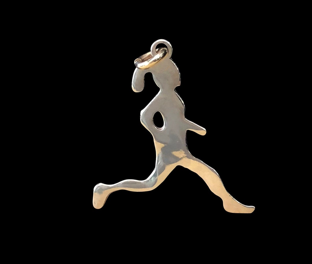 Woman Style Runner Pendant and Necklace Made With Sterling Silver 925 ...