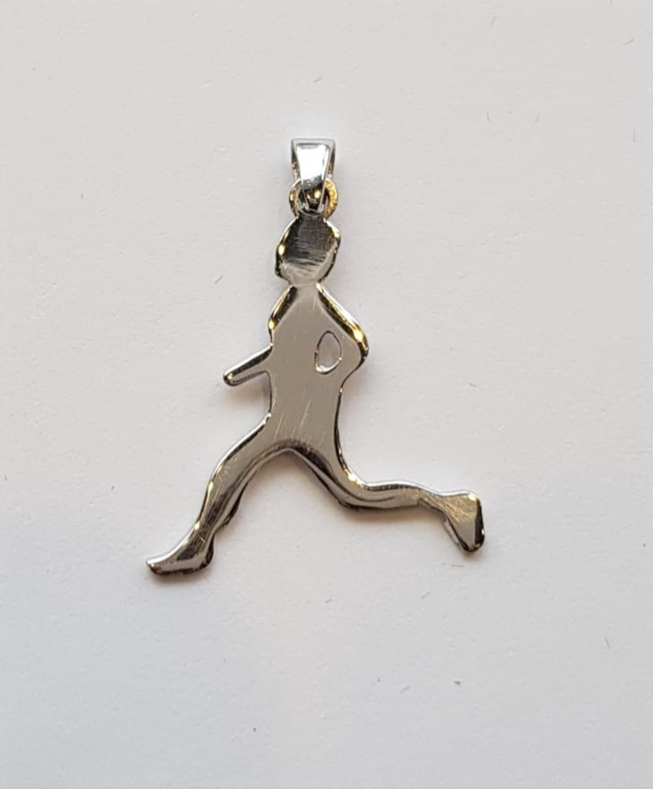 Sterling Silver 925 OR 14k Gold Runner Pendant Necklace - Etsy