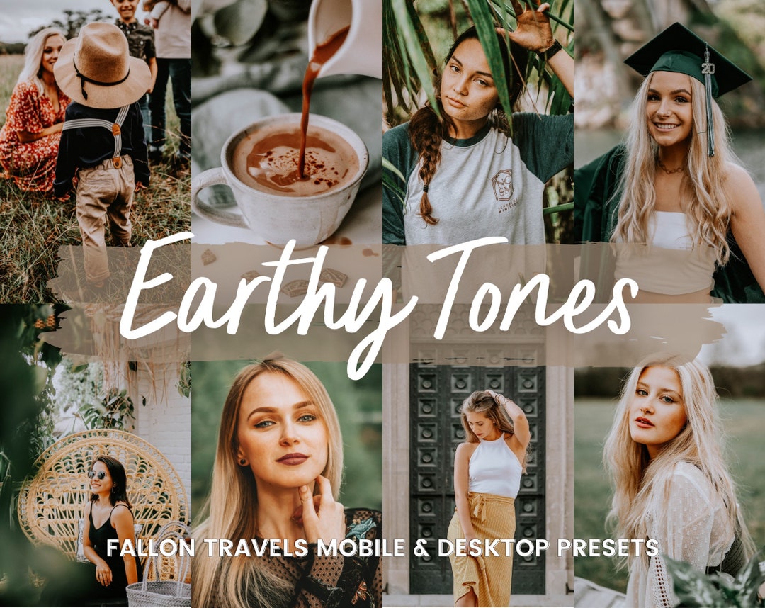 5 Earthy Tones Lightroom Presets Mobile & Desktop, Boho Wedding Presets ...