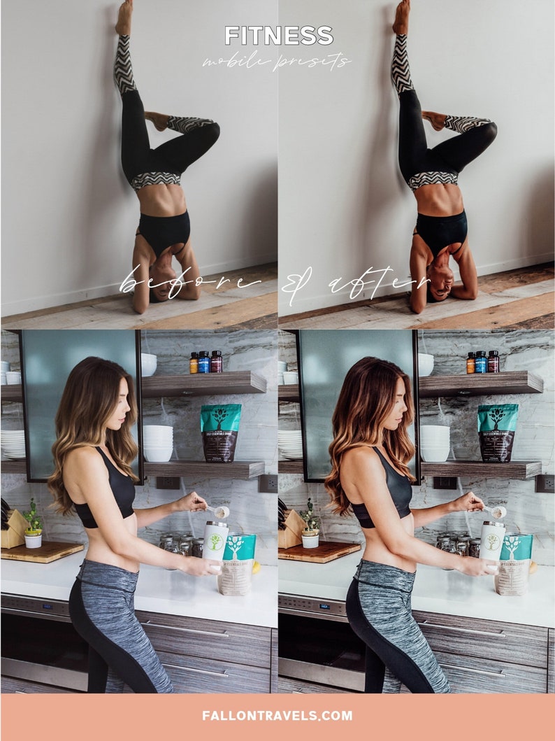 5 Fitness Lightroom Mobile Presets Gym Workout Photo Filter | Etsy