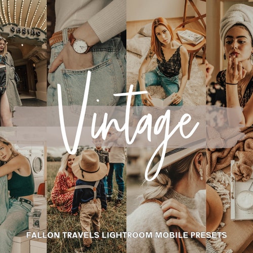 3 VINTAGE Aesthetic Lightroom Mobile Presets 3 RETRO VSCO - Etsy
