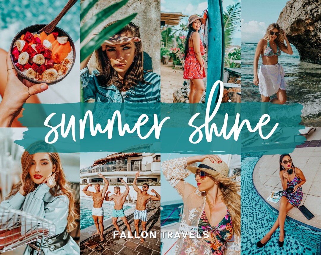 5 Summer Shine Lightroom Mobile & Desktop Presets, Vibrant Color iPhone ...