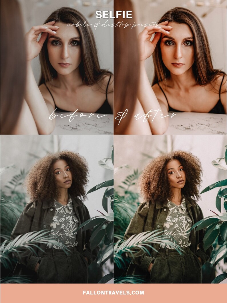 5 Insta Selfie Lightroom Mobile Presets And Desktop Beauty Etsy España