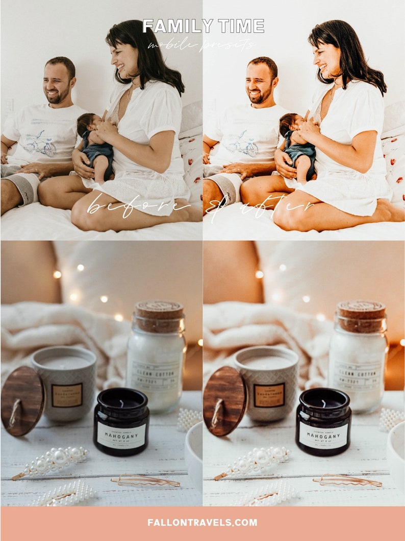 5 Family Mobile Lightroom Presets Kids Photo Filter for | Etsy