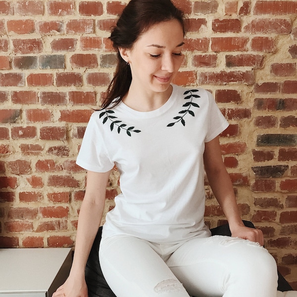 Embroidered T Shirts - Etsy