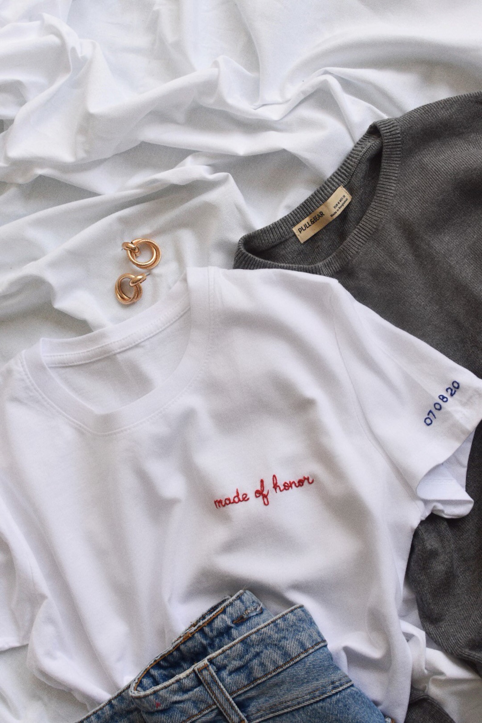 Custom Shirt, Hand Embroidered Personalized Tee, Custom Embroidery ...
