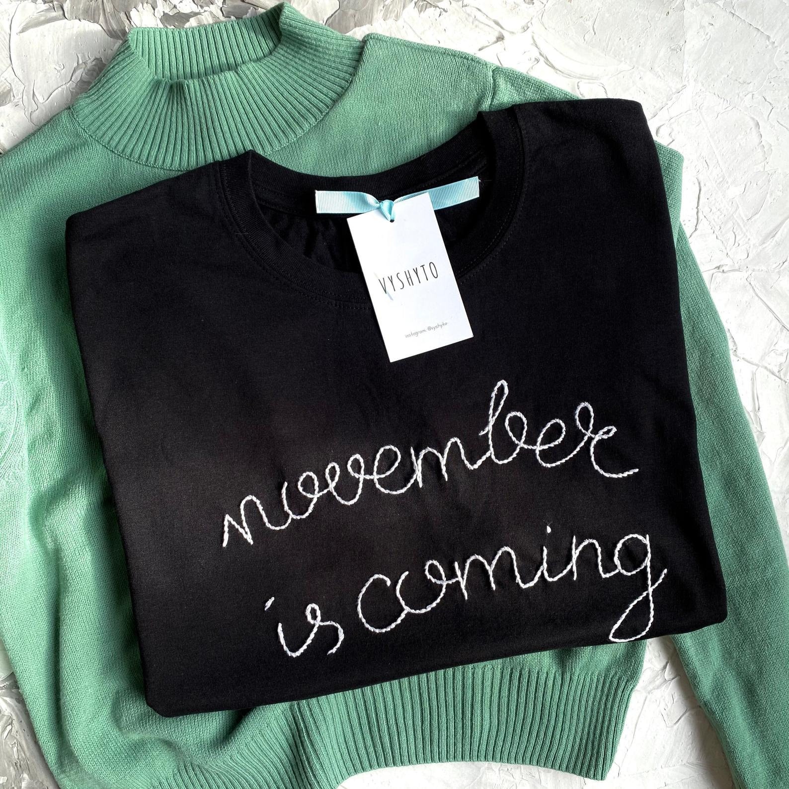 Custom Embroidered Sweatshirt, Large Cursive Embroidery, Custom Text ...