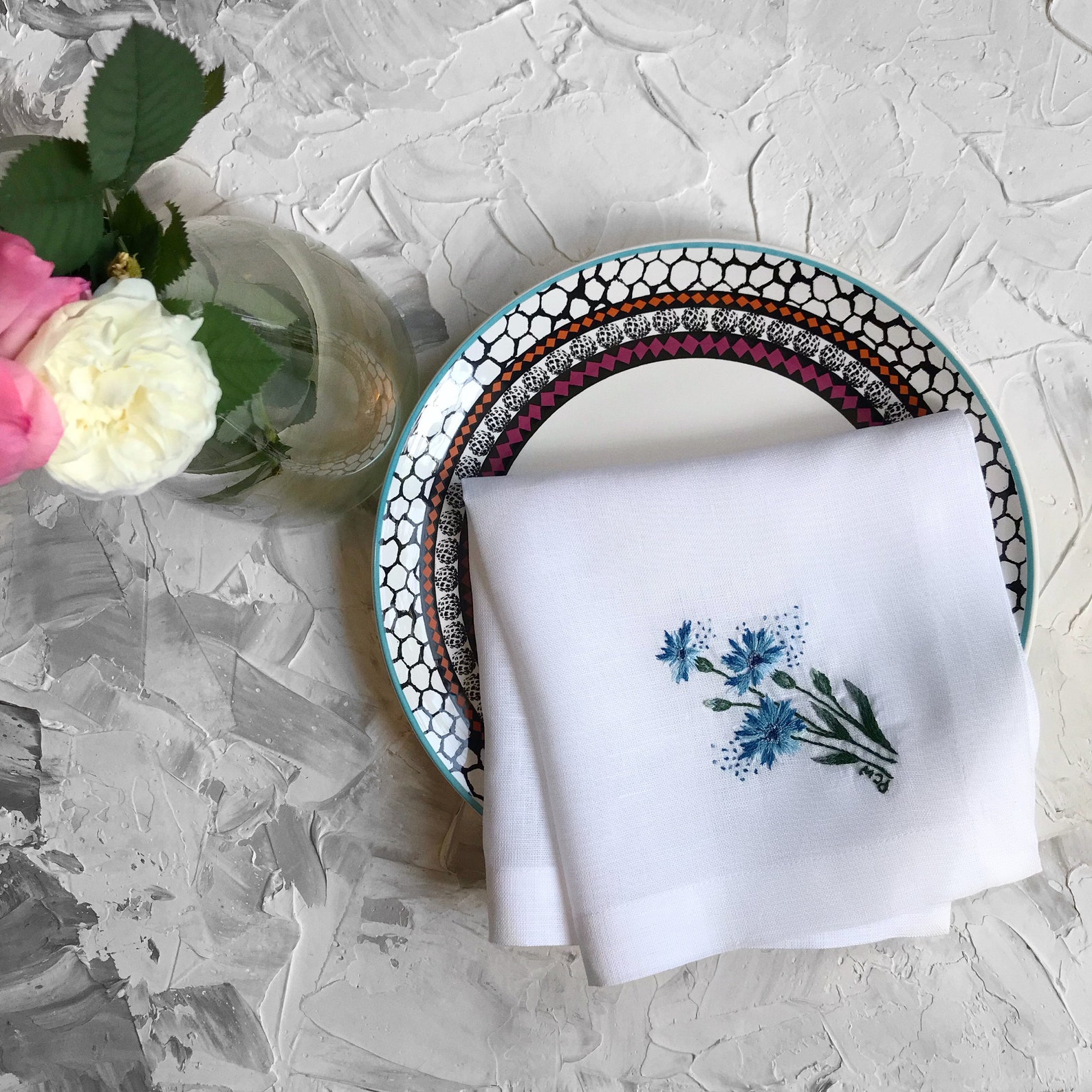 Personalized Wedding Handkerchief, High Quality Hand Embroidery, Linen ...