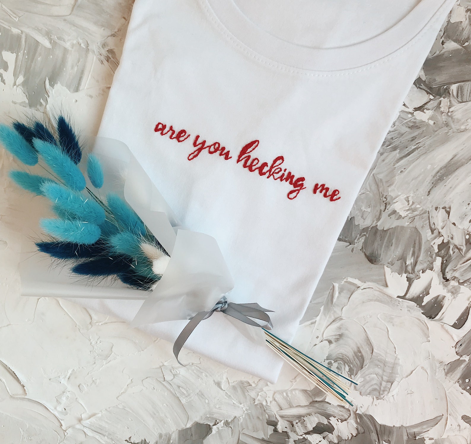Custom Shirt, Hand Embroidered Personalized Tee, Custom Embroidery ...