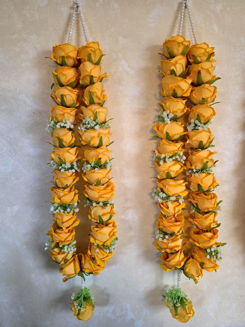Rose and Pearl Garland- Gulab Ke Phool Ke Haar - Etsy