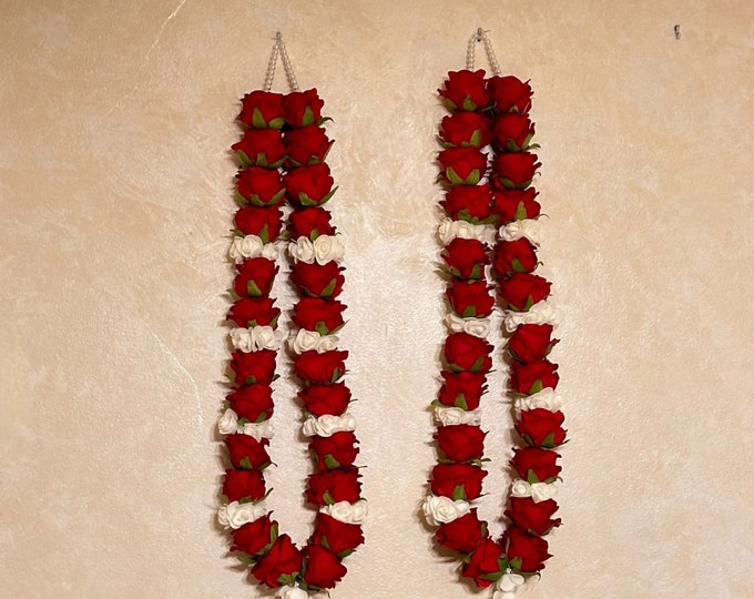 Rose and Pearl Garland Gulab Ke Phool Ke Haar - Etsy