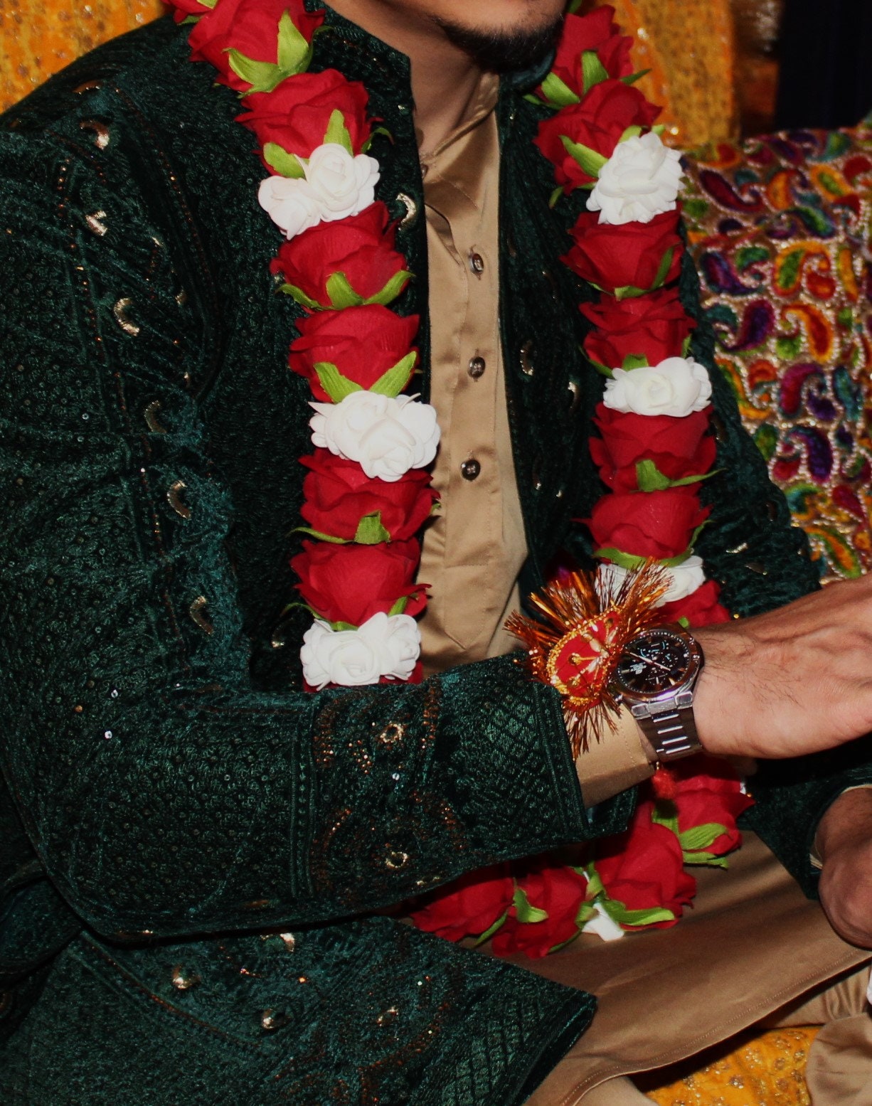 Rose and Pearl Garland- Gulab Ke Phool Ke Haar - Etsy