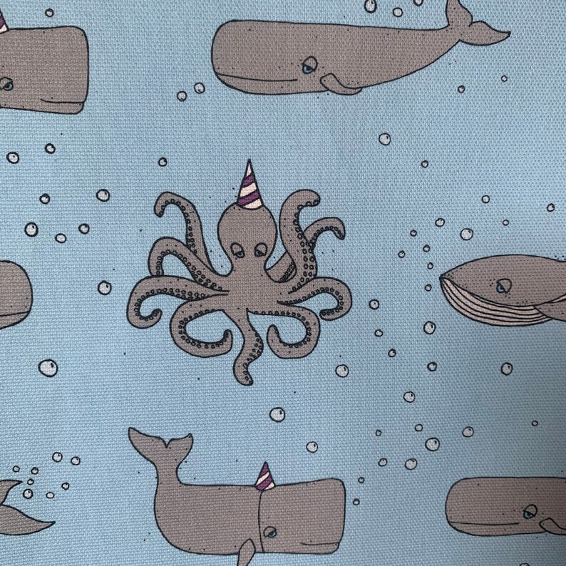 Whale Print Kitchen Towel Nautical Tea Towel Dish Towel | Etsy