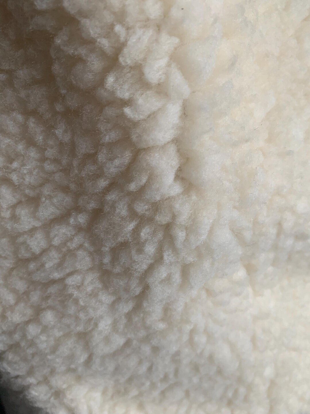 Sherpa Fleece Fabric - Faux Sheepskin Material 150CM Wide - per Meter ...