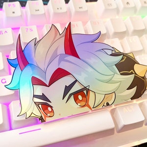 Arataki Itto Peeker Holographic Sticker | Genshin Impact Sticker ...