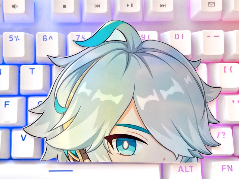 Alhaitham Peeker Holographic Sticker Genshin Stickers - Etsy
