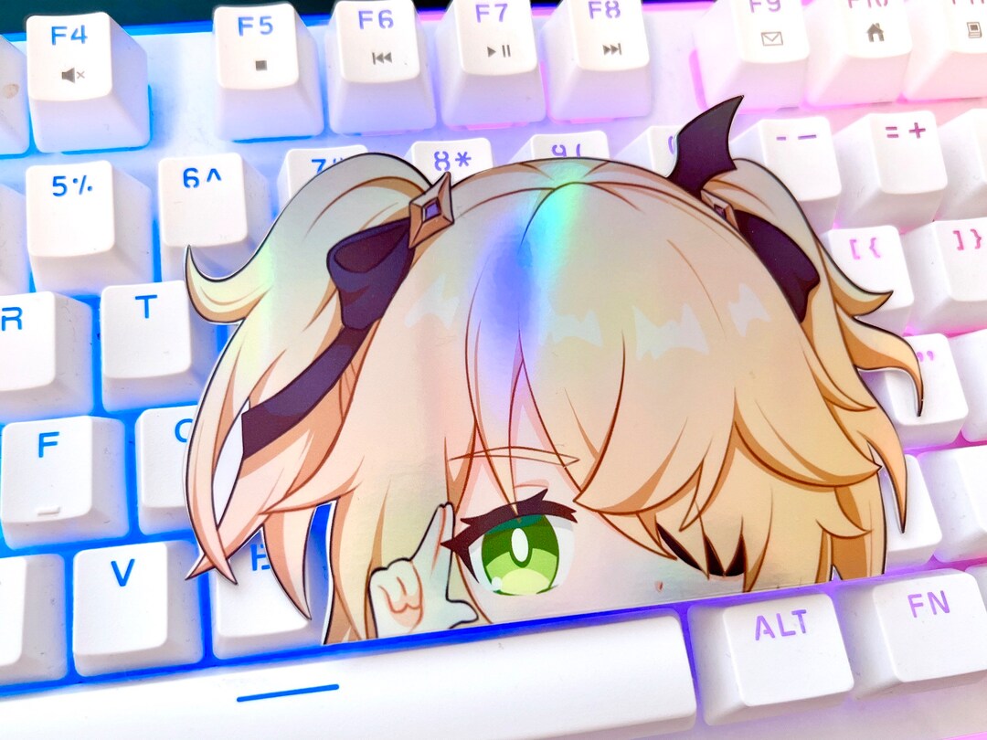 Fischl Peeker Holographic Sticker | Genshin Impact Sticker Peeker ...