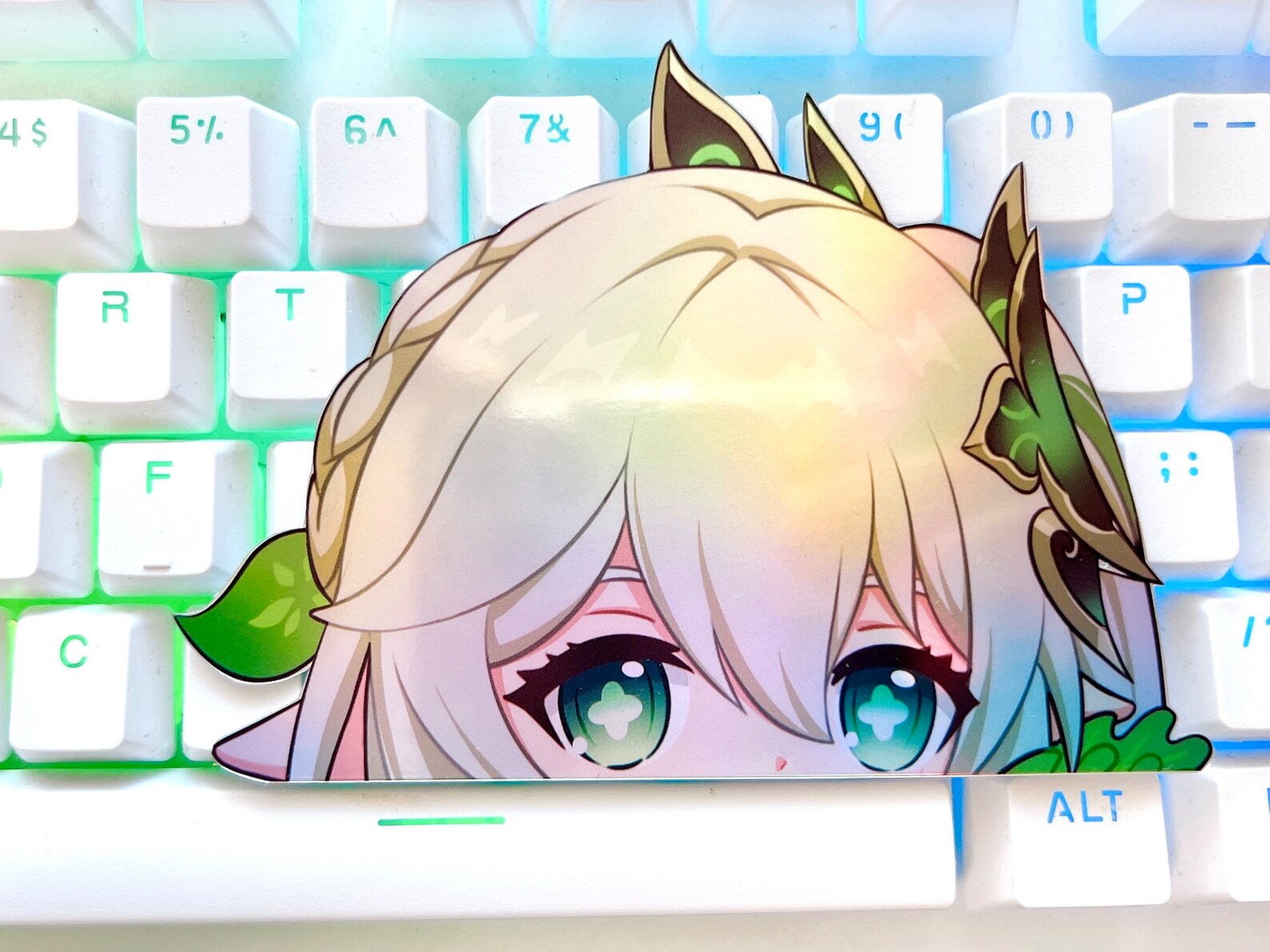 Nahida Peeker Holographic Sticker | Genshin Stickers Genshin Impact ...