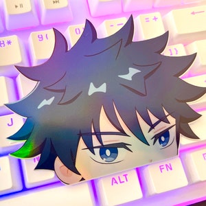 Yuji Sticker Peeker Holographic Stickers | Gojo Sukuna Stickers Peekers ...