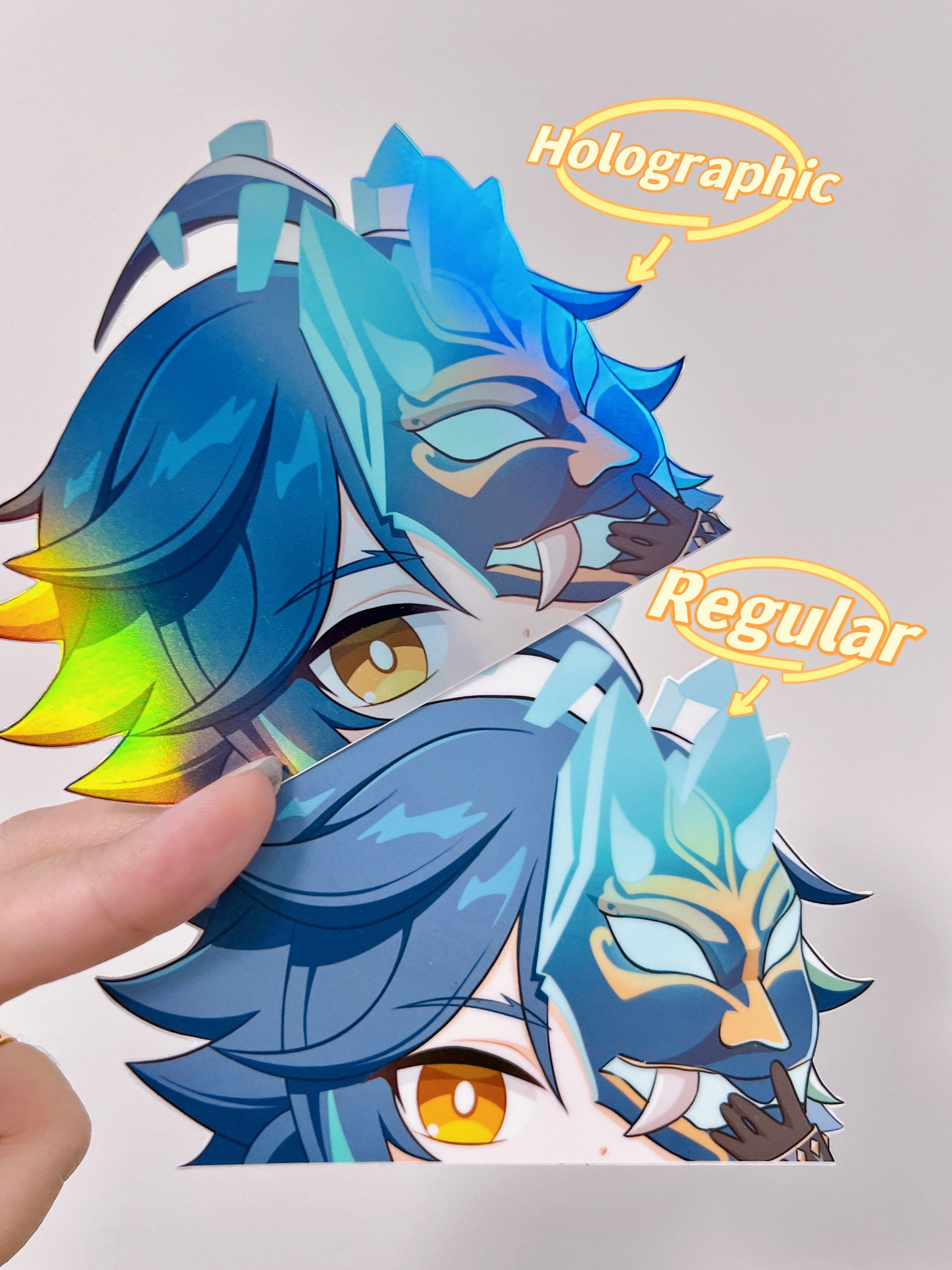 Mysta Peeker Holographic Stickers | Mysta Sticker Decal Car Laptop ...