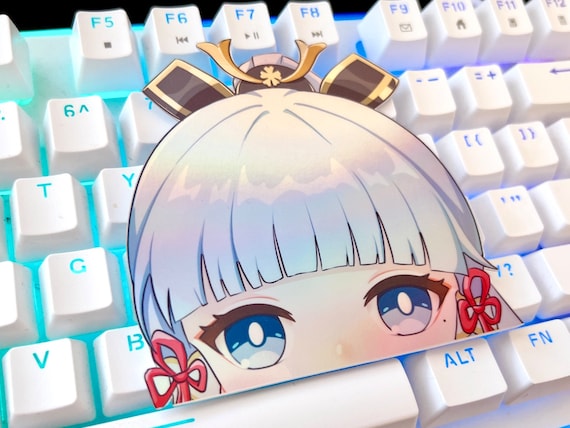 Ayaka Peeker Holographic Sticker Genshin Impact Sticker - Etsy