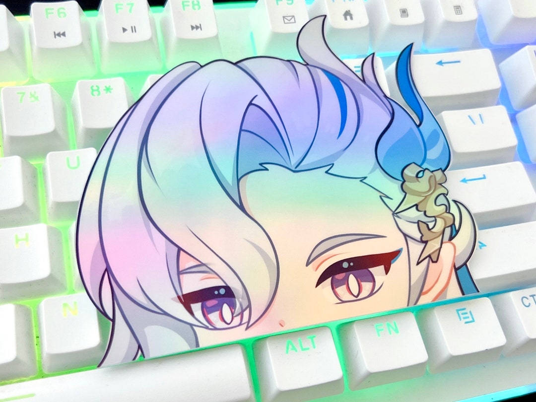 Neuvilette Peeker Holographic Sticker | Genshin Stickers Genshin Impact ...
