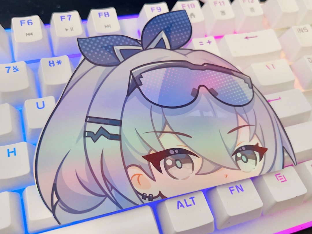 Silver Wolf Peeker Holographic Sticker | Honkai Star Rail Stickers ...