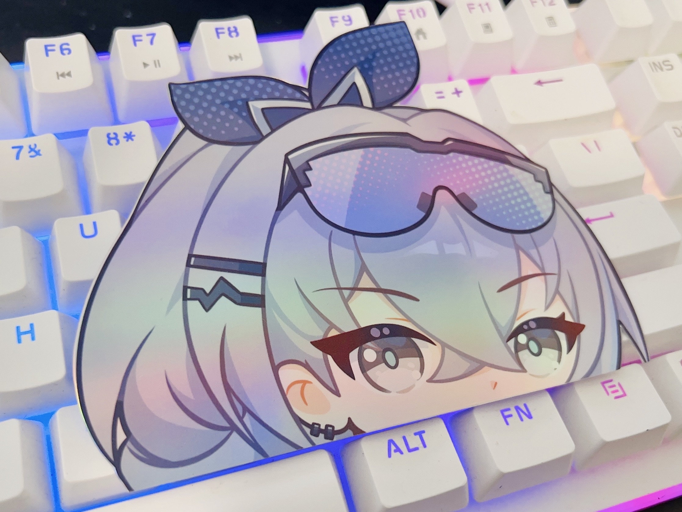 Himeko Peeker Holographic Sticker | Himeko Stickers Peekers Computer ...