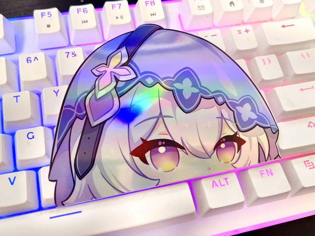 Black Swan Peeker Holographic Sticker | Honkai Star Rail Sticker ...